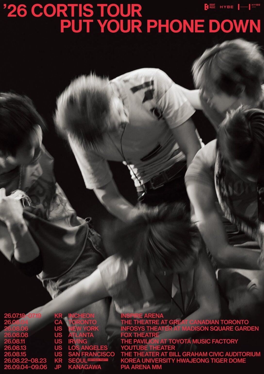 CORTIS、初単独ツアー「PUT YOUR PHONE DOWN」7月開幕 全9都市13公演 | olasonic.jp
